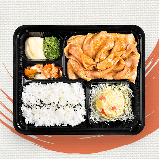 เซ็น - ข้าวกล่องสเต็กหมูผัดซีอิ๊ว